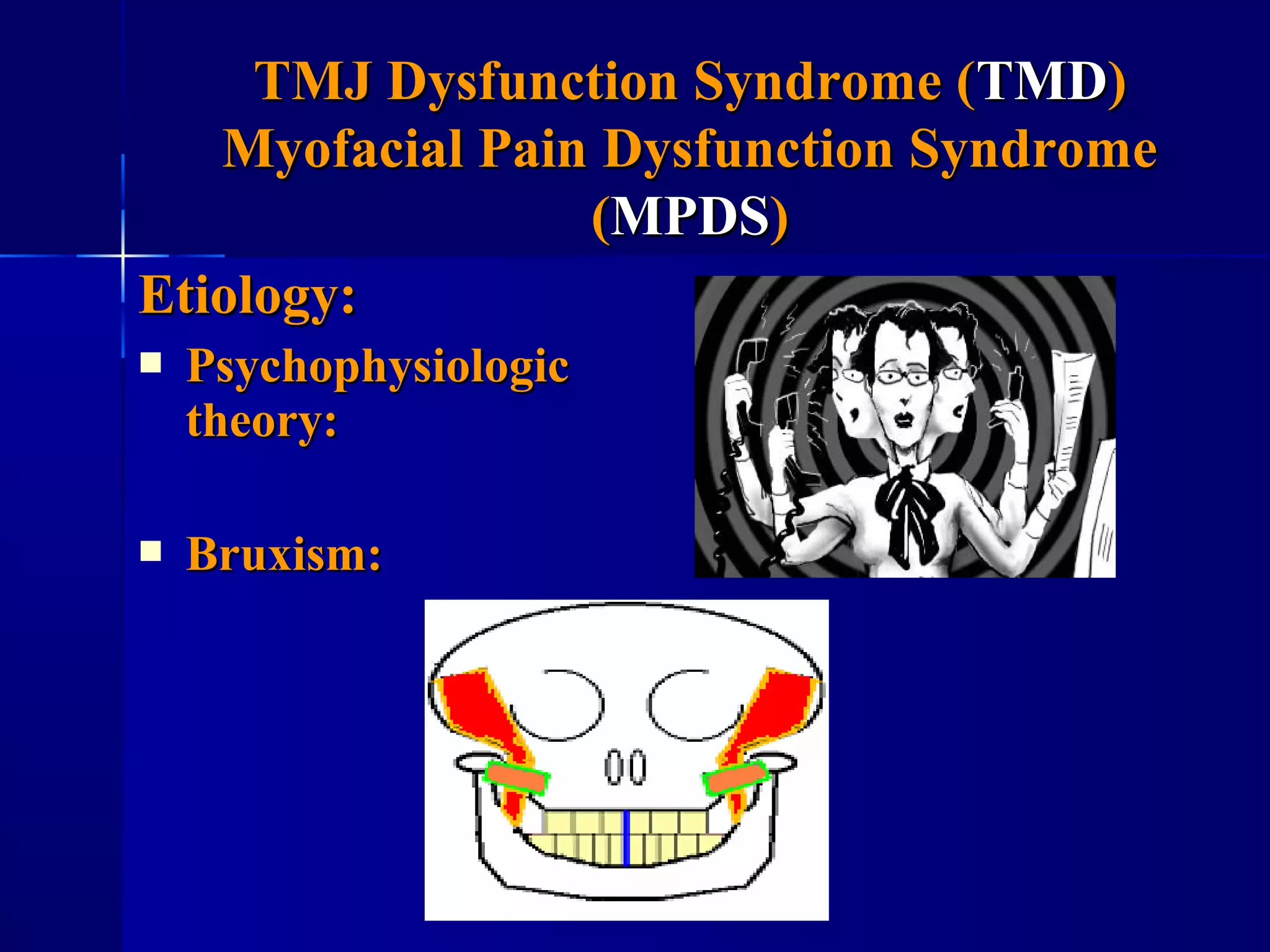 Temporomandibular joint disorder | PPT