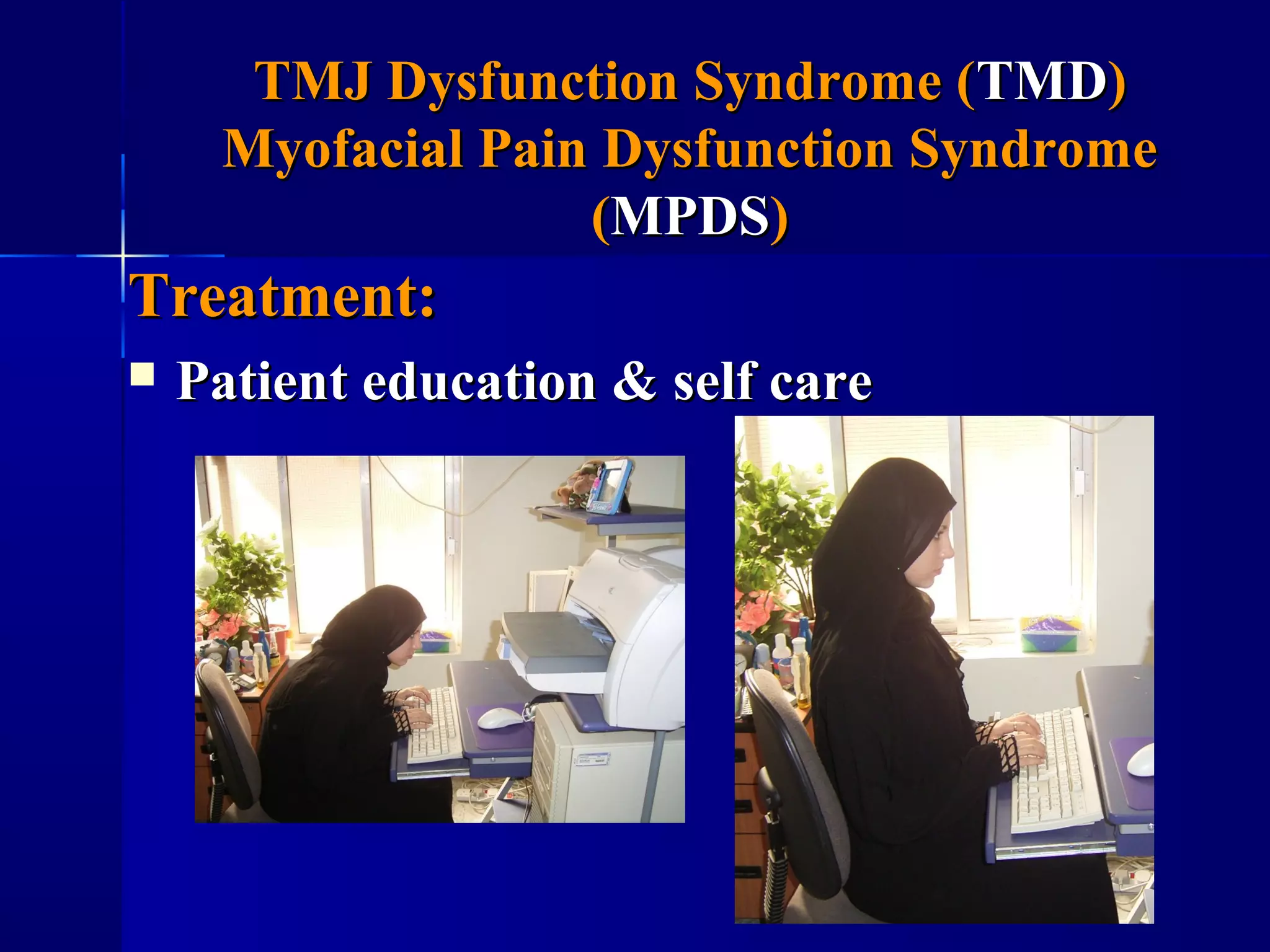 Temporomandibular joint disorder | PPT