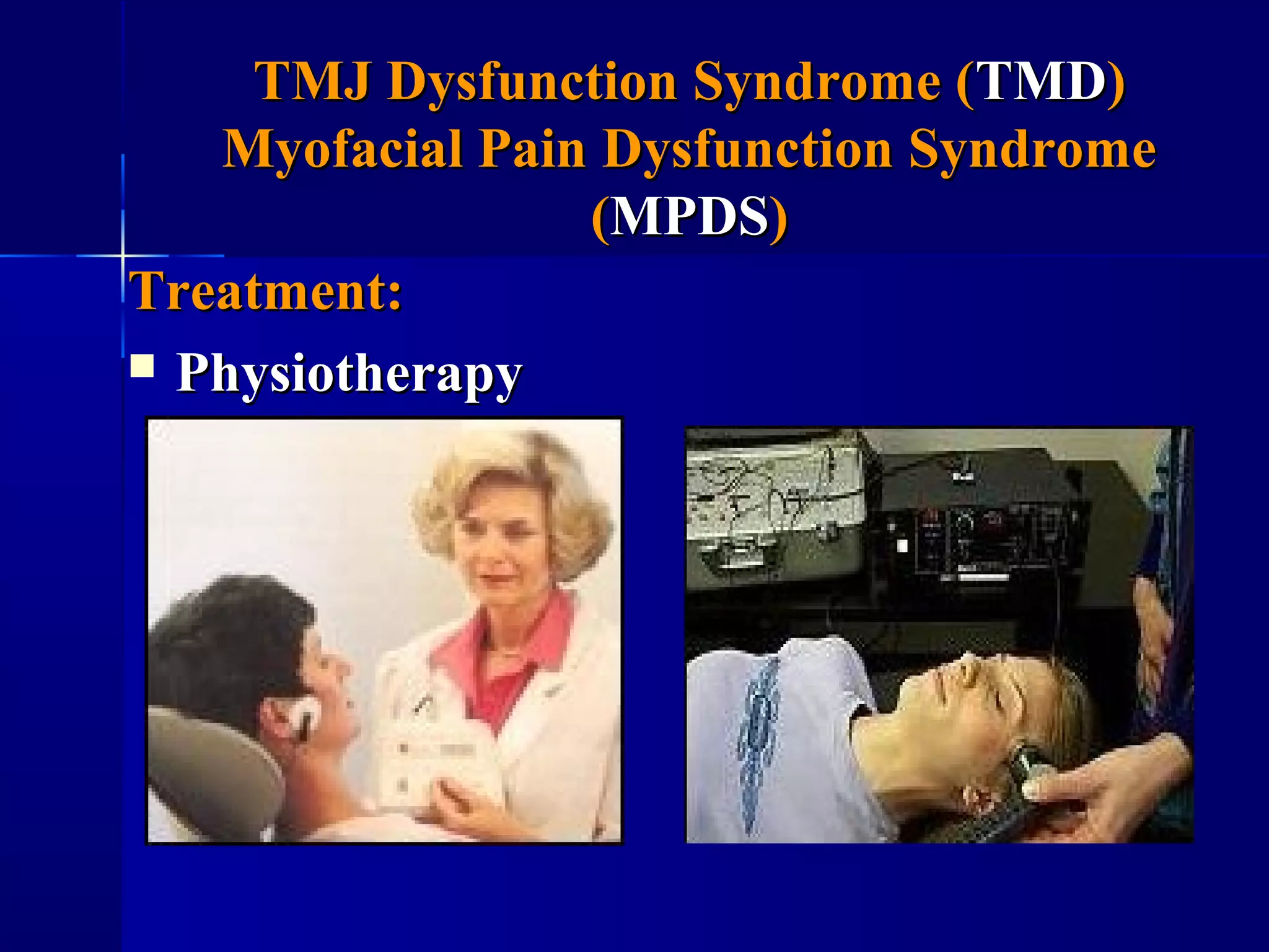 Temporomandibular joint disorder | PPT
