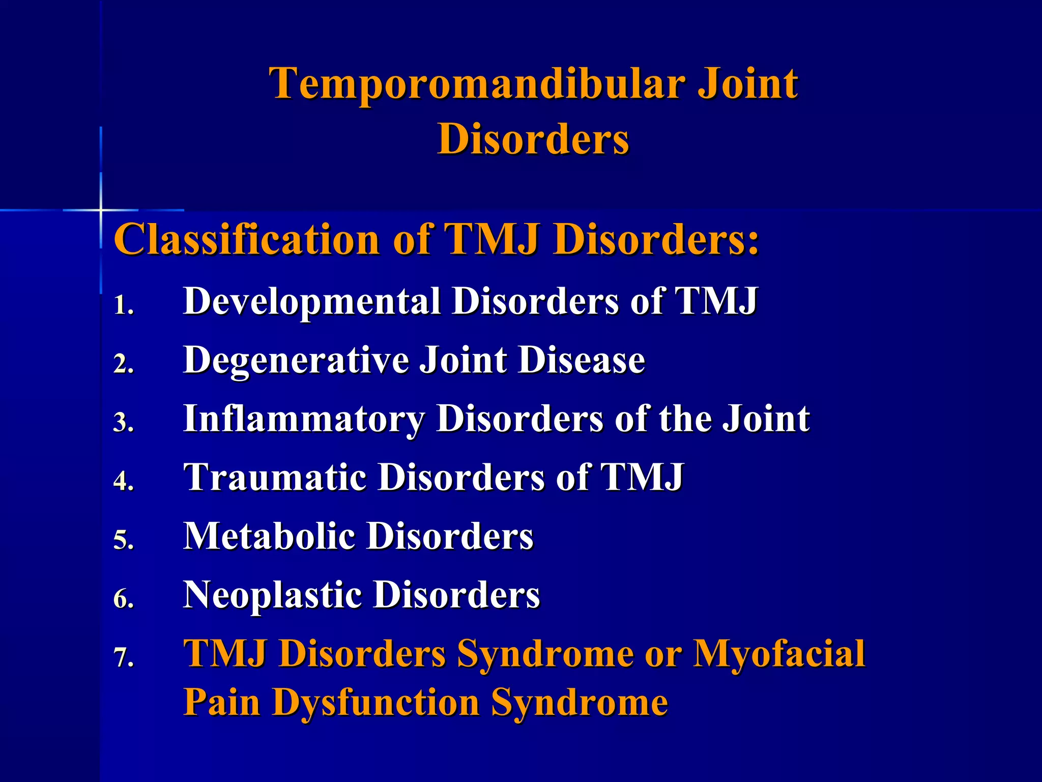 Temporomandibular joint disorder | PPT