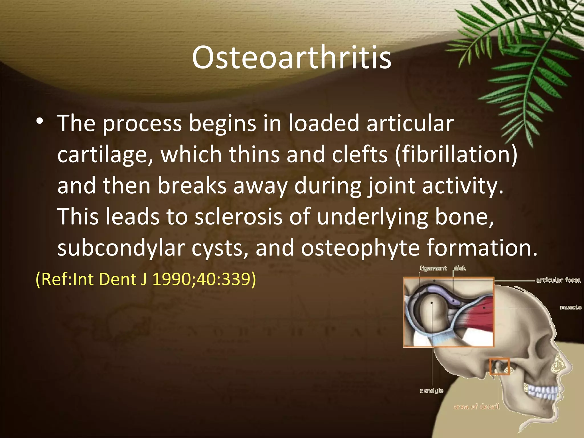 Temporomandibular joint disorders | PPT