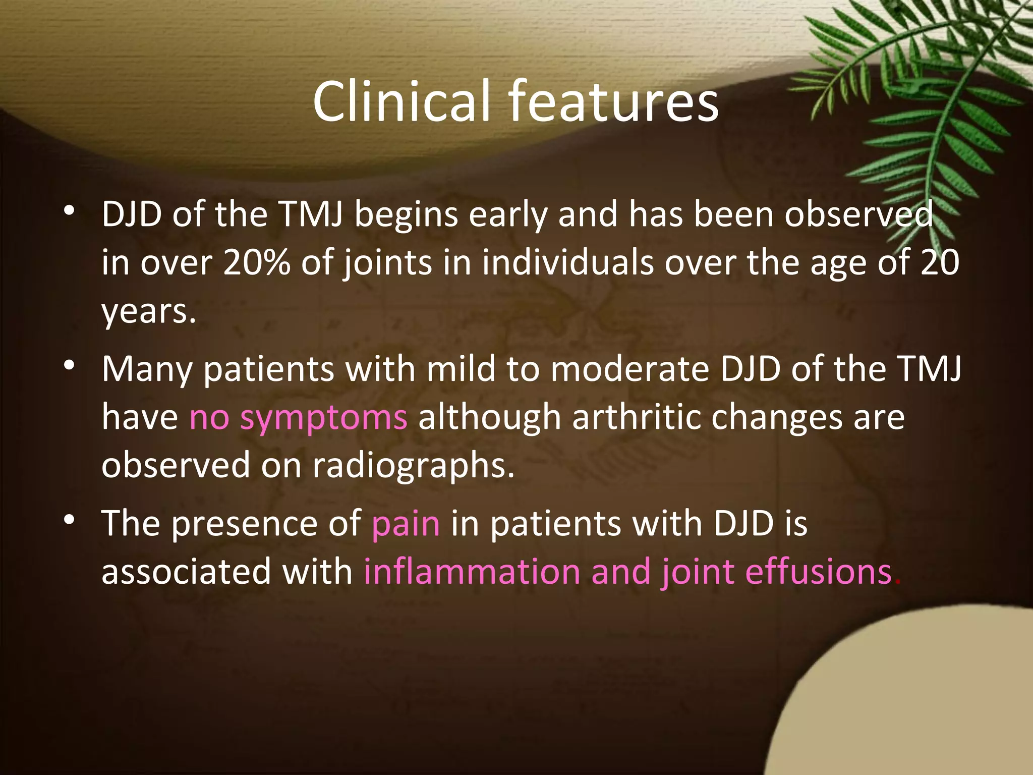 Temporomandibular joint disorders | PPT