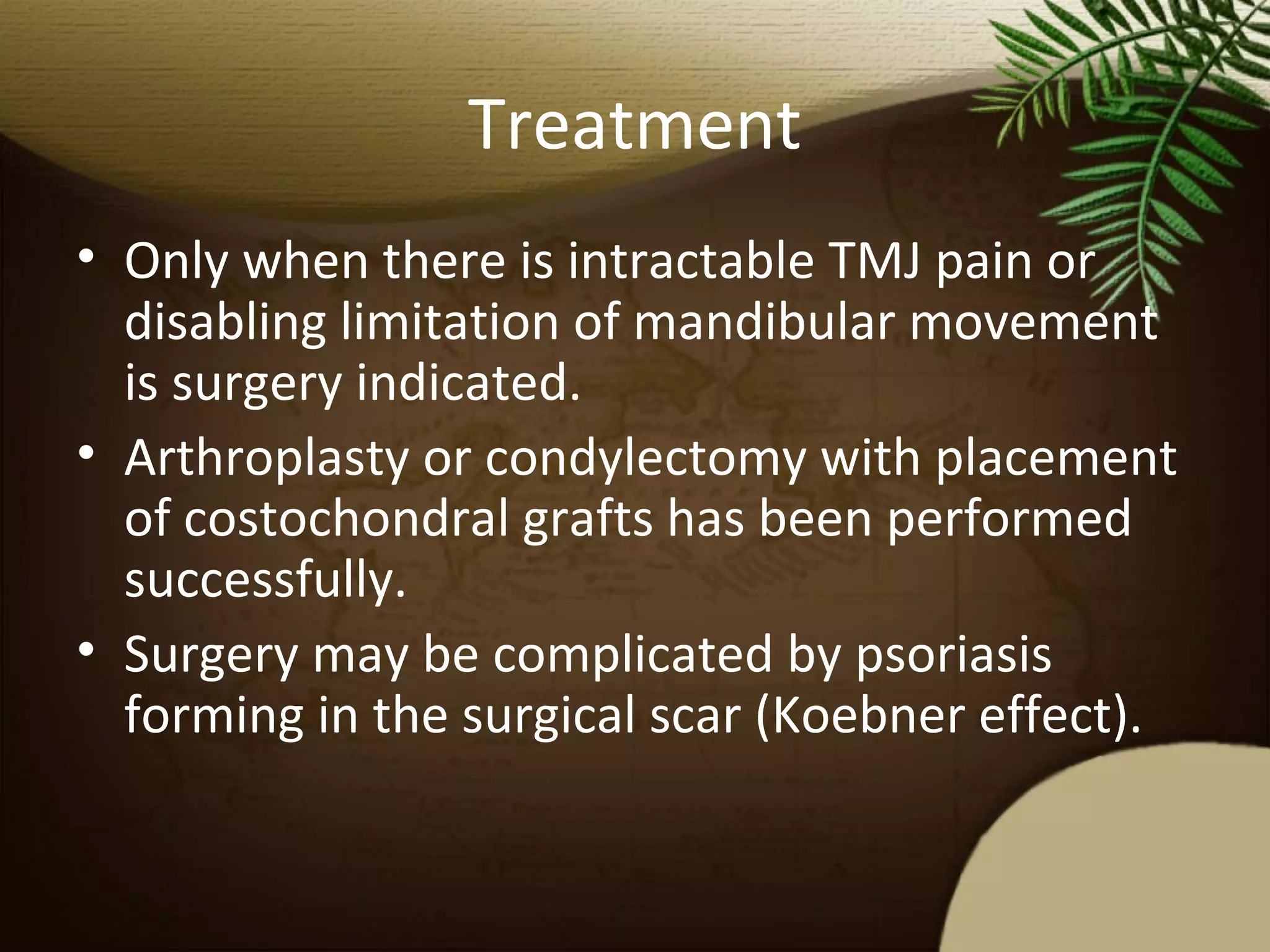 Temporomandibular joint disorders | PPT