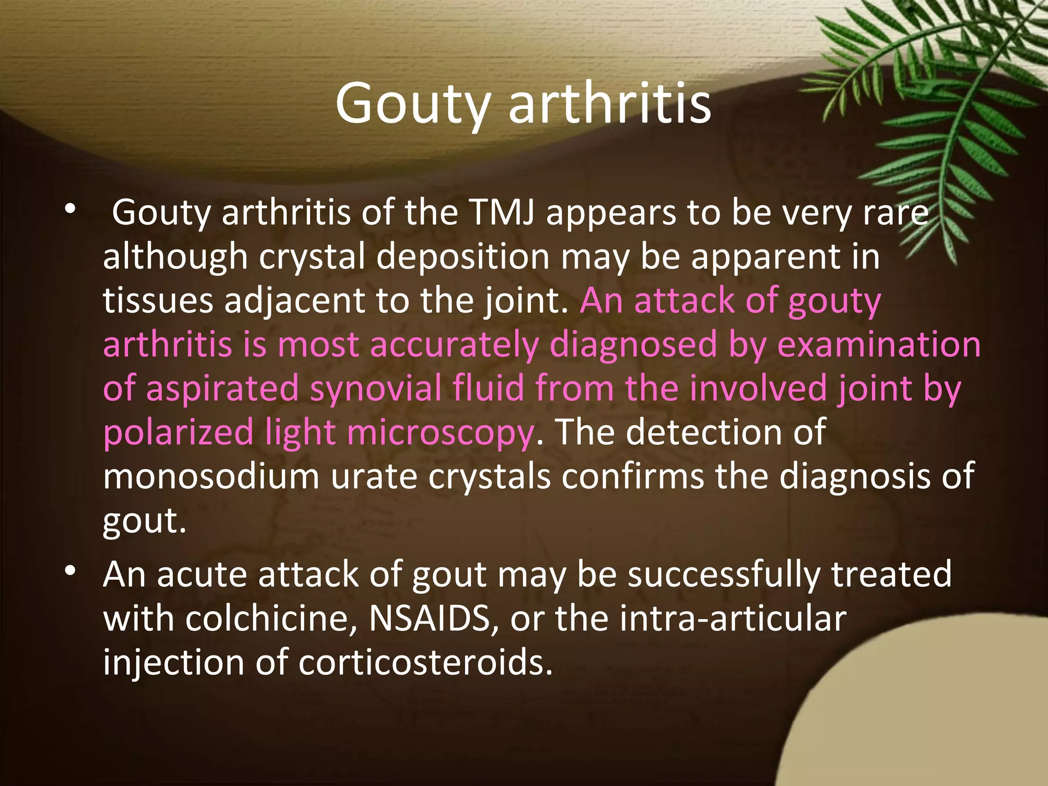 Temporomandibular joint disorders | PPT