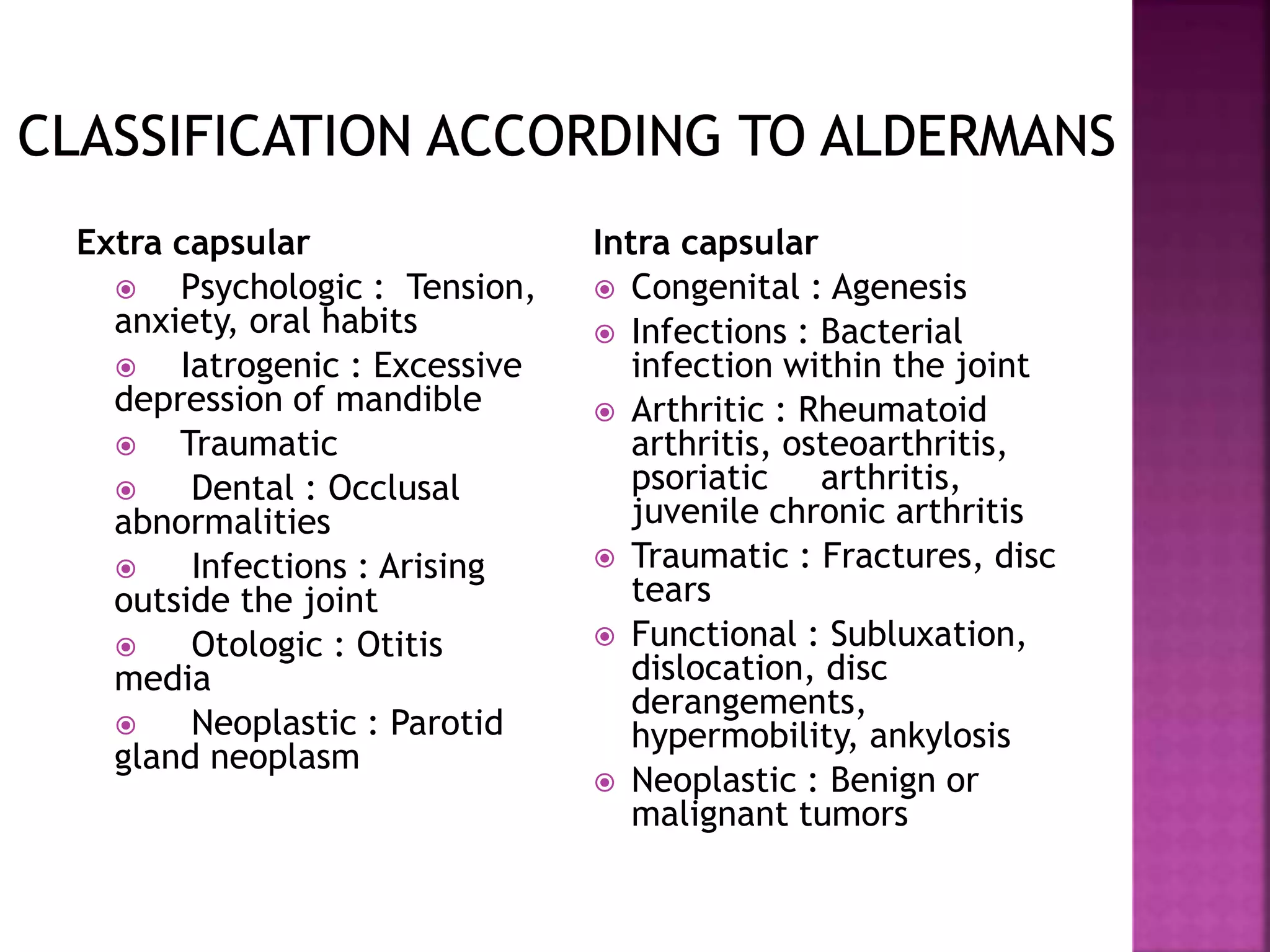 Temporomandibular joint disorders | PPTX