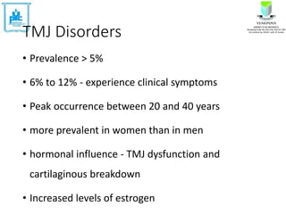 Temporomandibular Joint disorders | PPTX