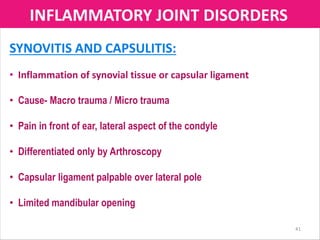 TEMPOROMANDIBULAR JOINT DISORDERS AND ITS PROSTHETIC MANAGEMENT (2 ...