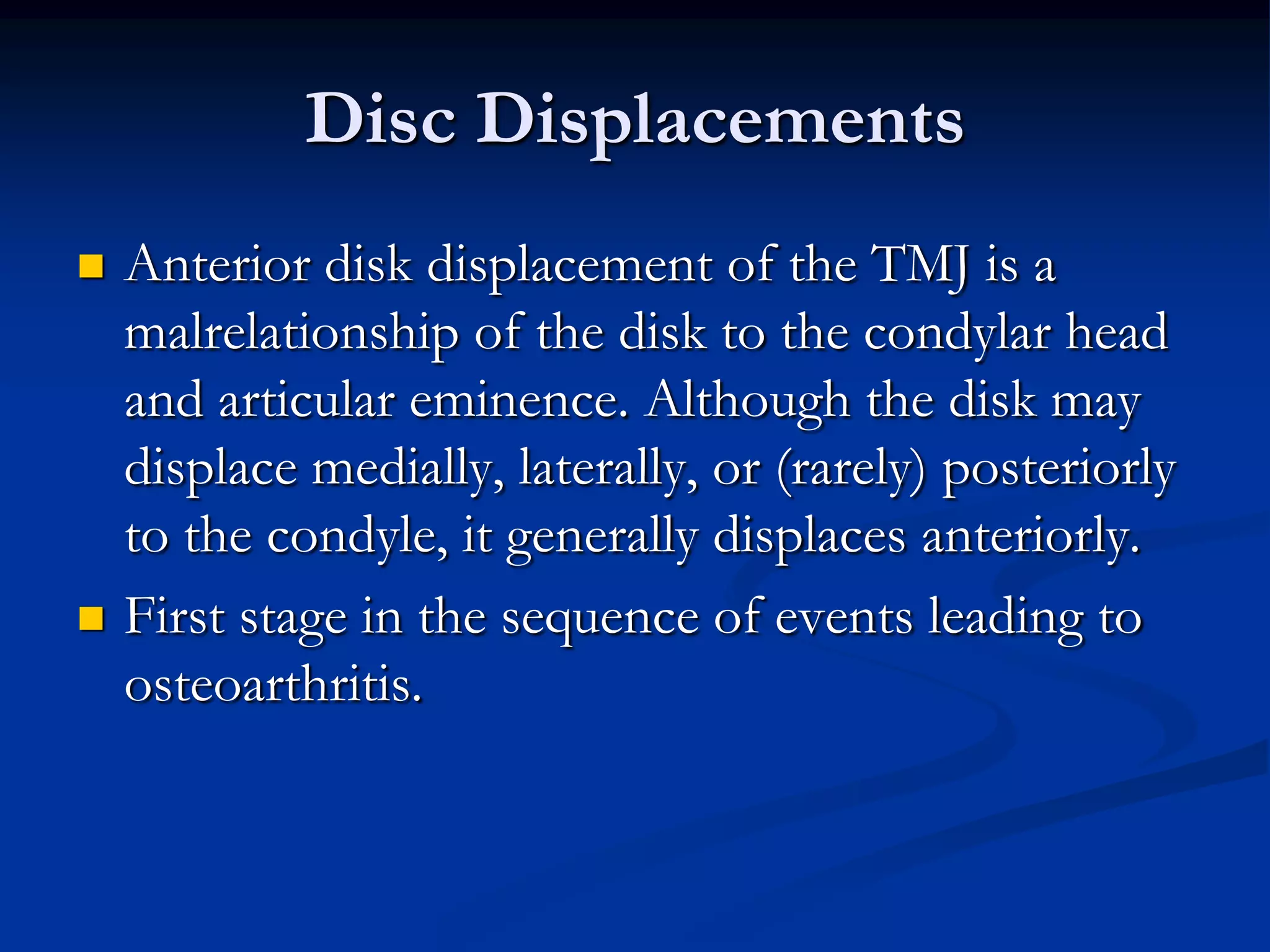 Temporomandibular joint disorders II | PDF