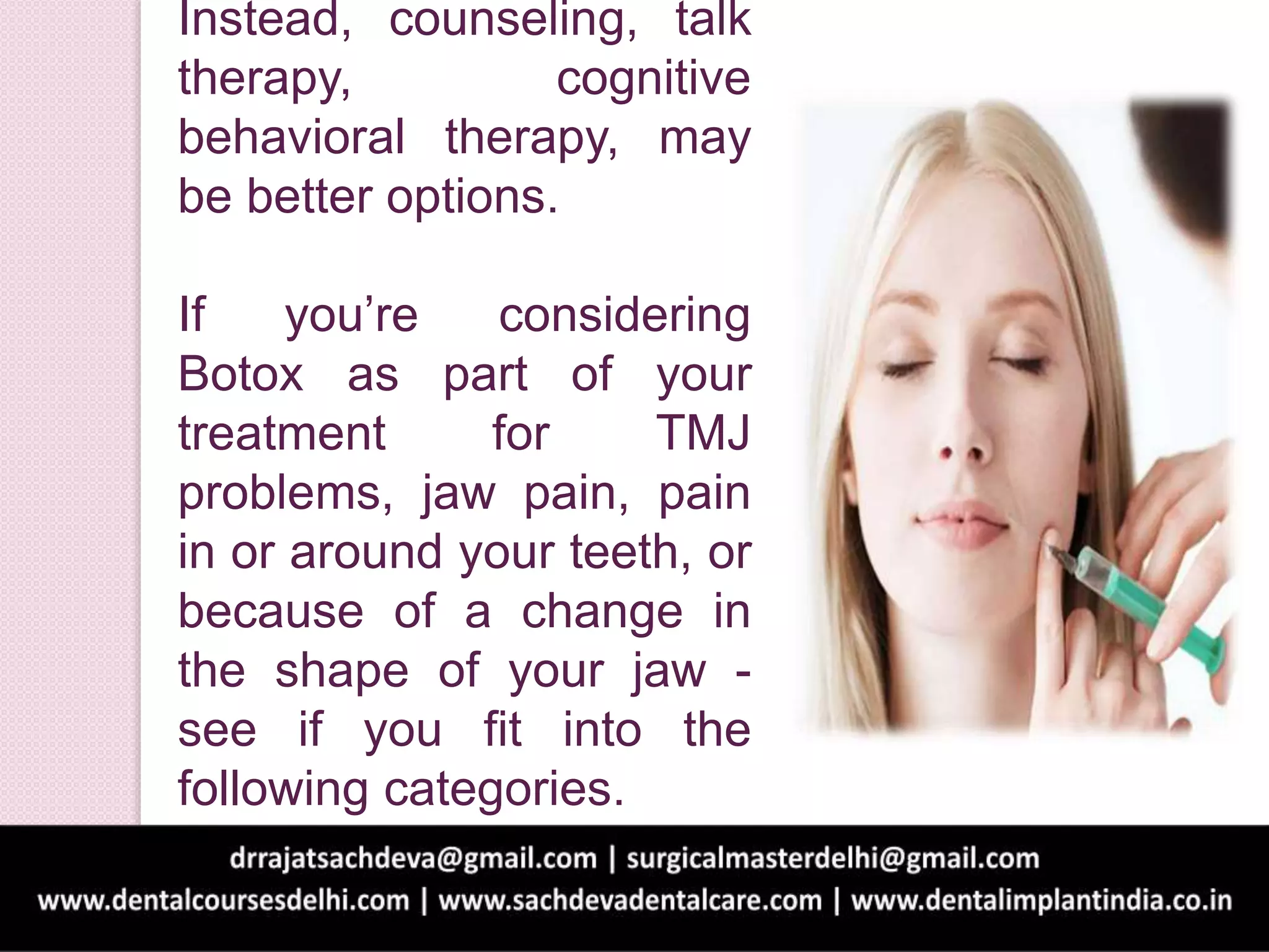 Temporomandibular Joint Dysfunction Disorders Ppt