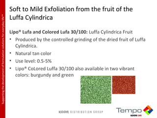 Tempo Canada, Natural Exfoliants to Replace Plastic Spheres | PPT