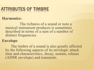 Tempo, timbre, volume | PPTX