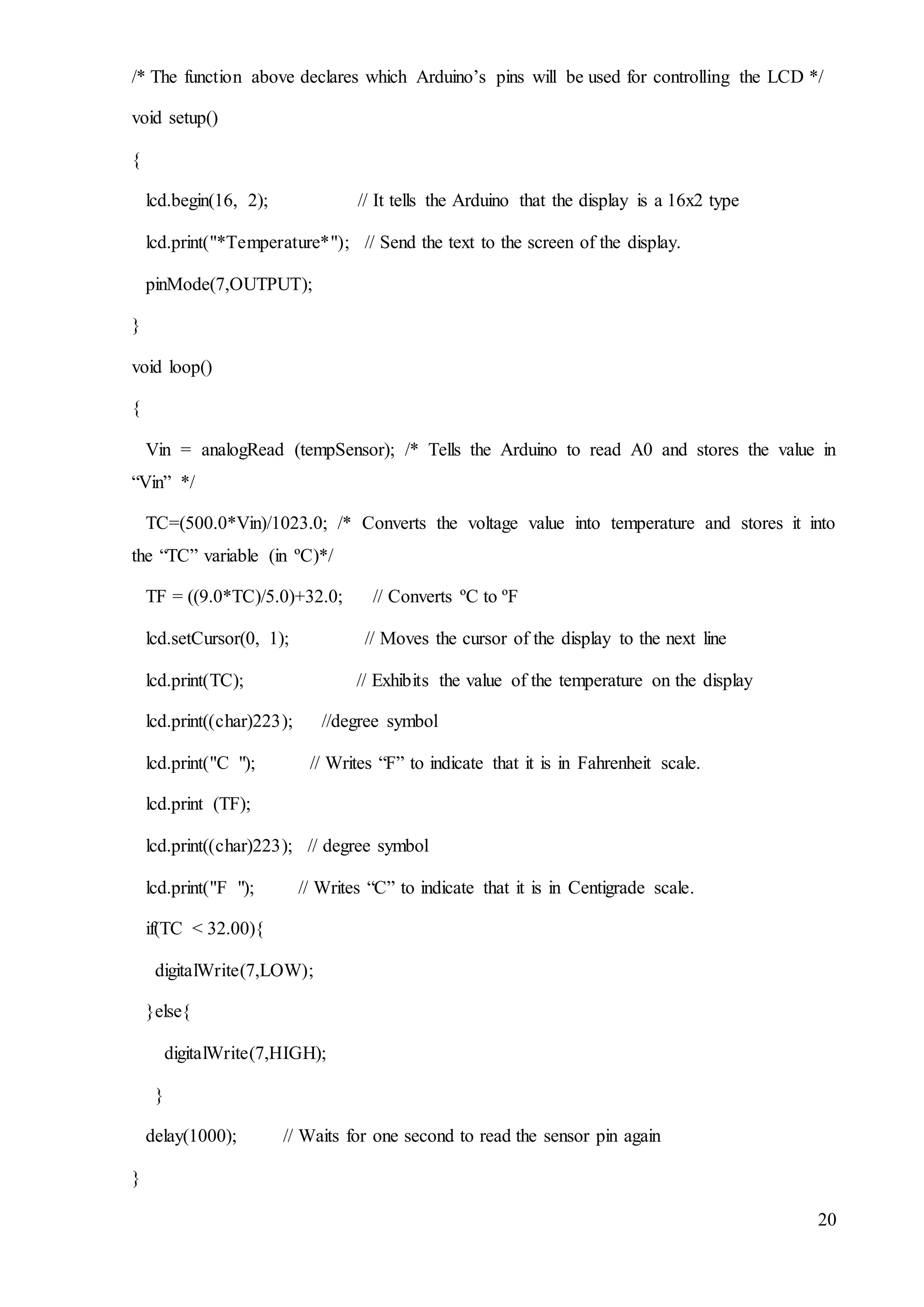 Temperature Monitoring And Controling Using Arduino Pdf
