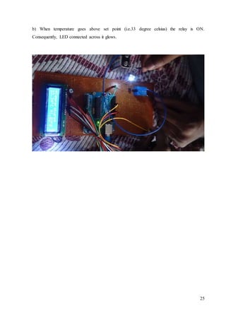 Temperature monitoring and controling using arduino | DOCX