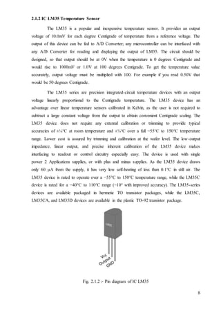 Temperature monitoring and controling using arduino | DOCX