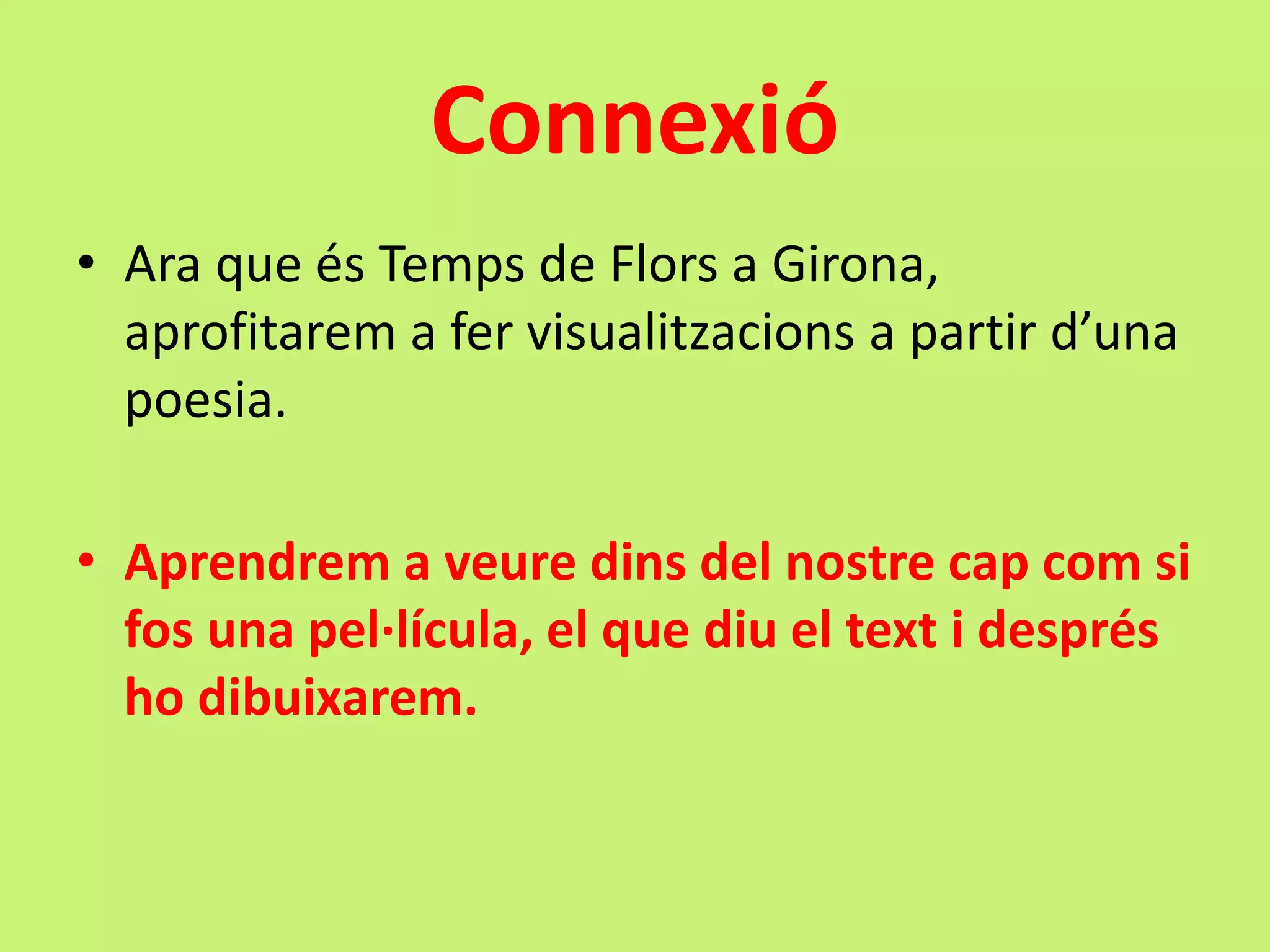 Temps de flors | PPT