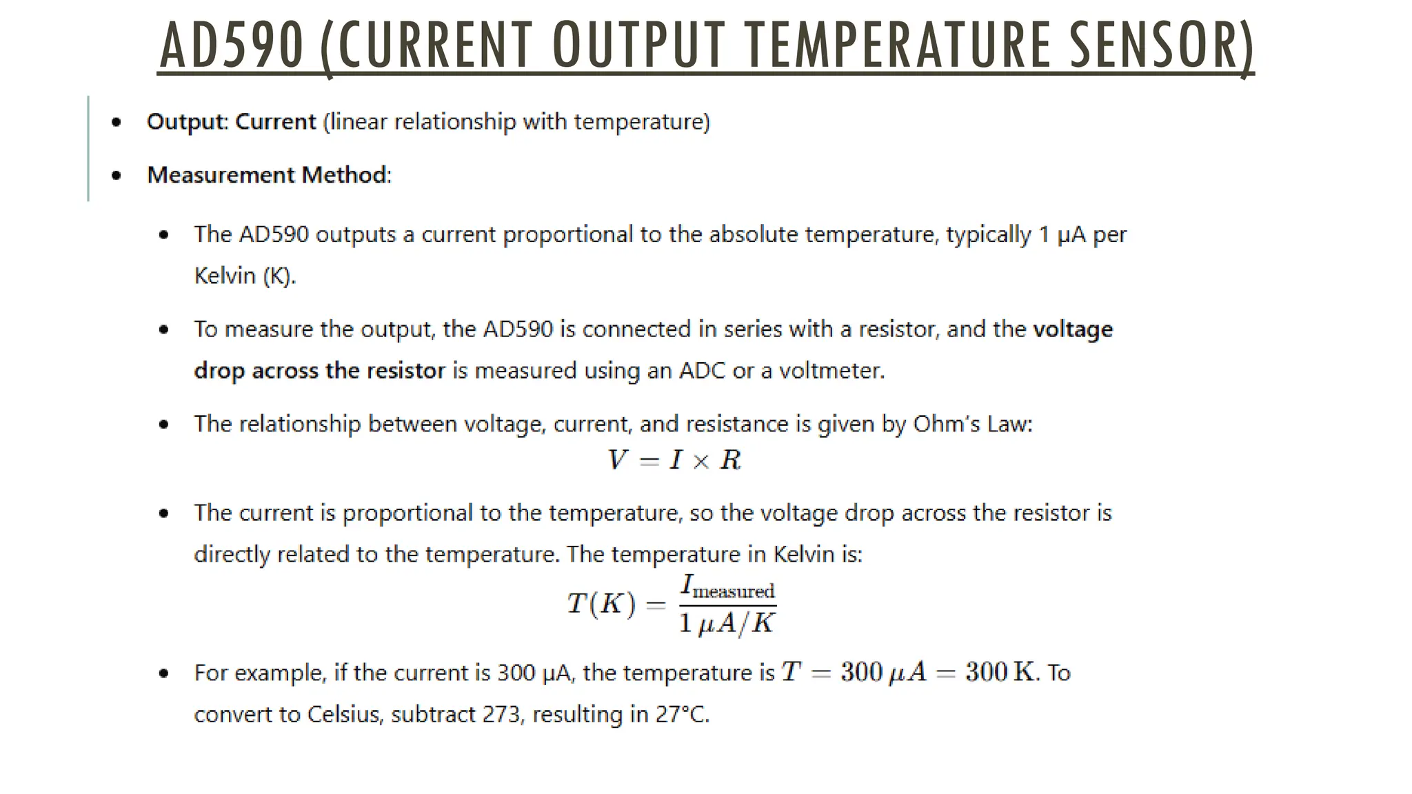 Temperature Sensor Working and Components | PPTX
