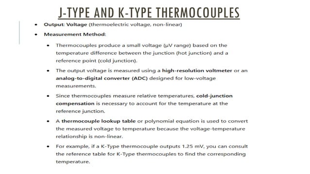 Temperature Sensor Working and Components | PPT