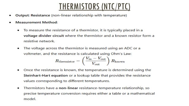 Temperature Sensor Working and Components | PPTX