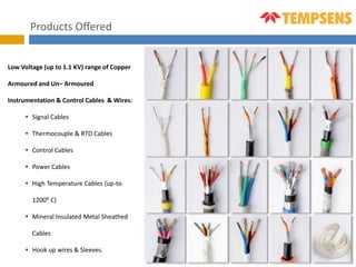 Tempsens- cable and wires | PPTX