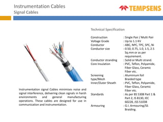 Tempsens- cable and wires | PPTX
