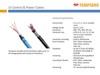 Tempsens- cable and wires | PPTX