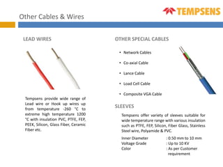 Tempsens- cable and wires | PPTX