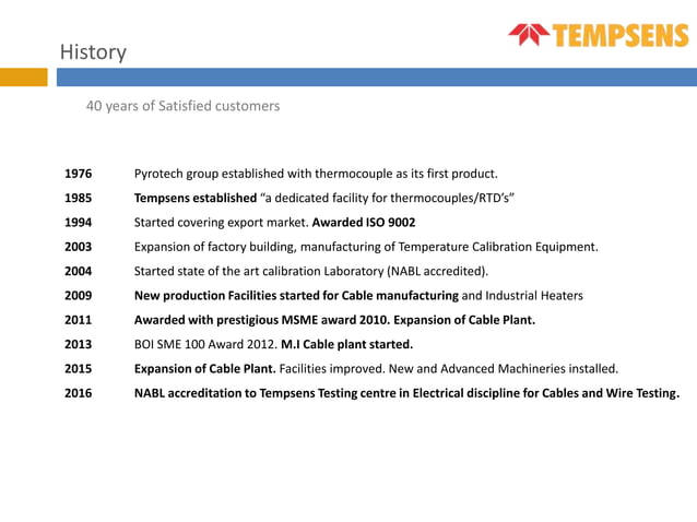 Tempsens- cable and wires | PPTX