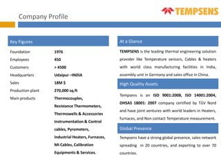 Tempsens- cable and wires | PPTX