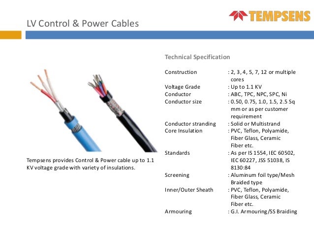 Tempsens- cable and wires