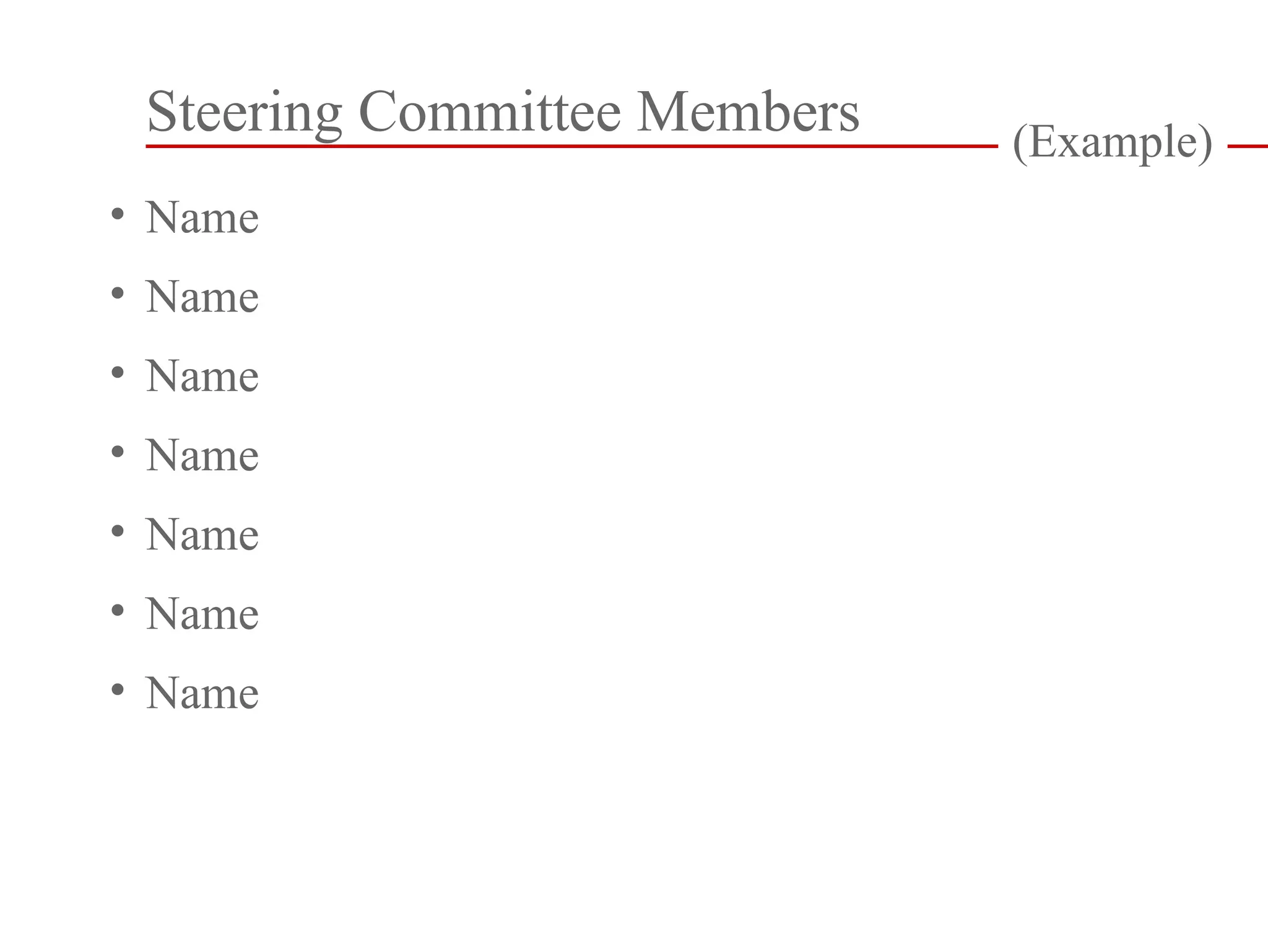 temp_steeringcommitte meeting template as reference | PPT
