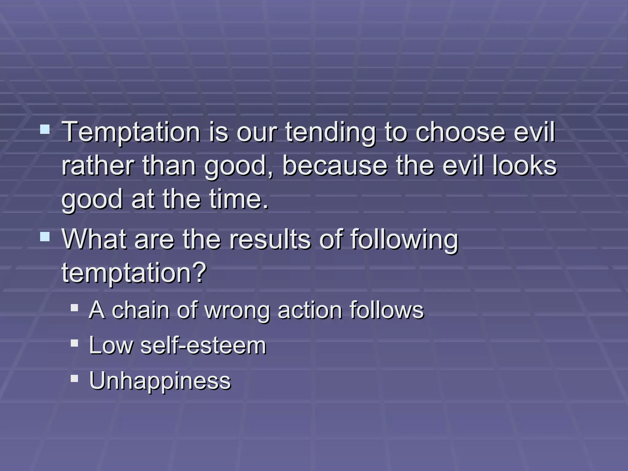 Temptation | PPT