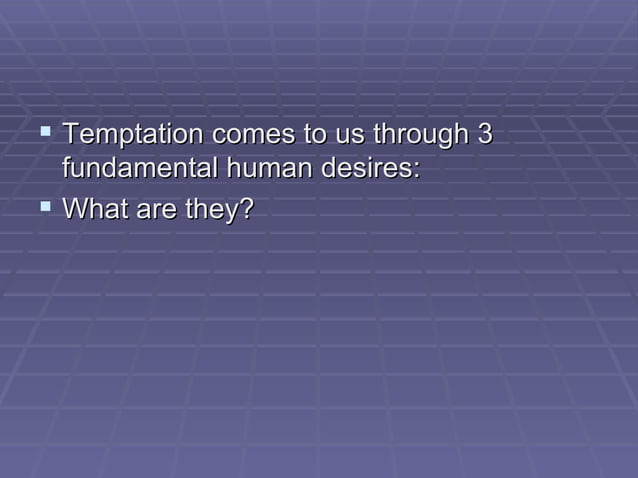 Temptation | PPT