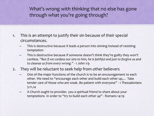 Temptation, a fact of life | PPT