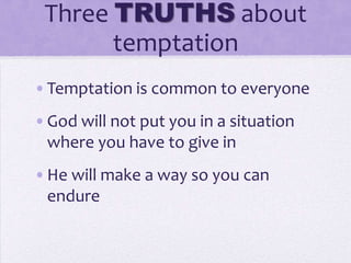 Temptation, a fact of life | PPTX