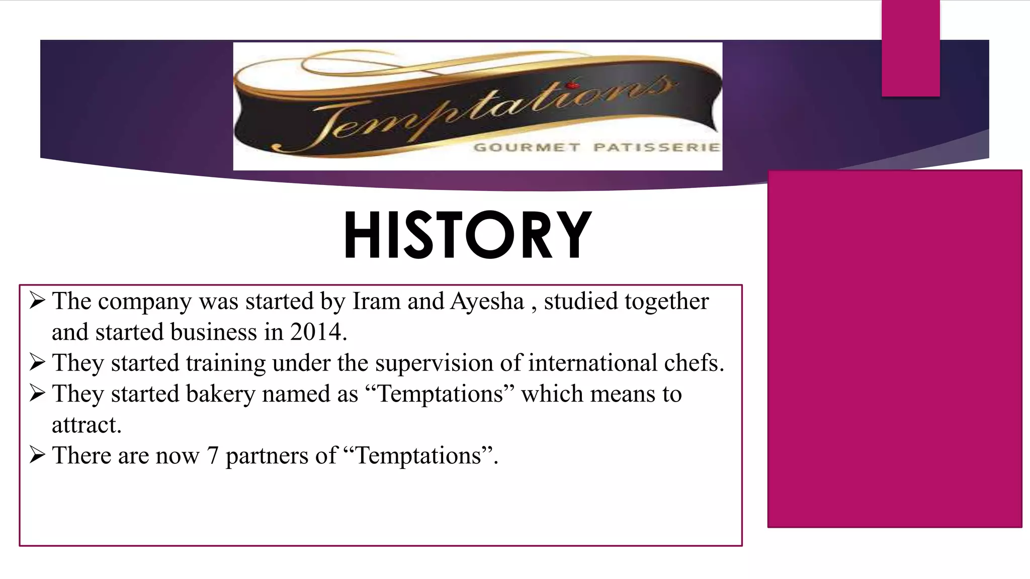 Temptation bakery | PPTX