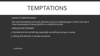Temptations | PPTX