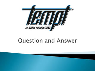 Tempt Presentation | PPTX | Marketing and Advertising | Business
