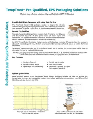 TempTrust™ Pre-Qualified, EPS Packaging Solutions | PDF | Physics | Science