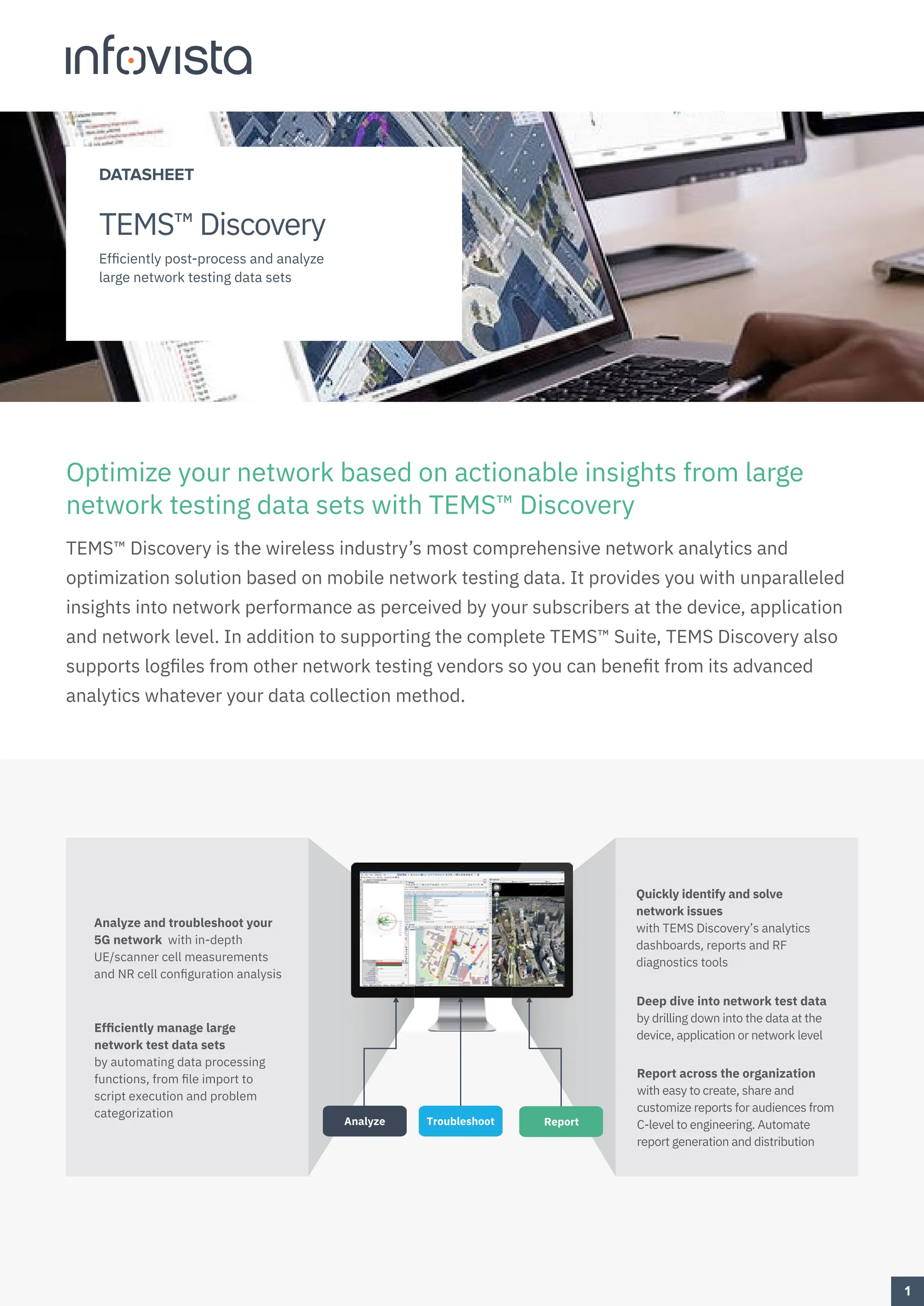 TEMS™ Discovery – Post-process and analyze large network testing data ...
