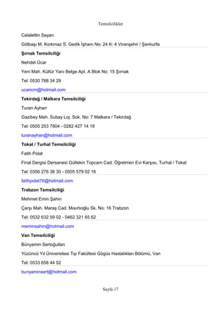 Temsilcilikler | PDF