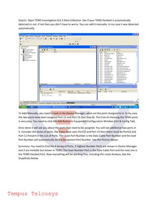 TEMS Intallation 8.0.3 Guide | PDF