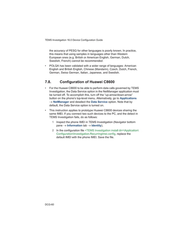 Tems investigation 16.0 user's manual | PDF