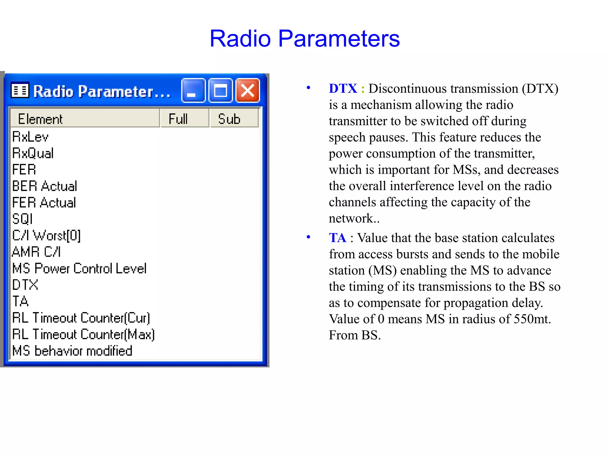 Tems parameters | PPT