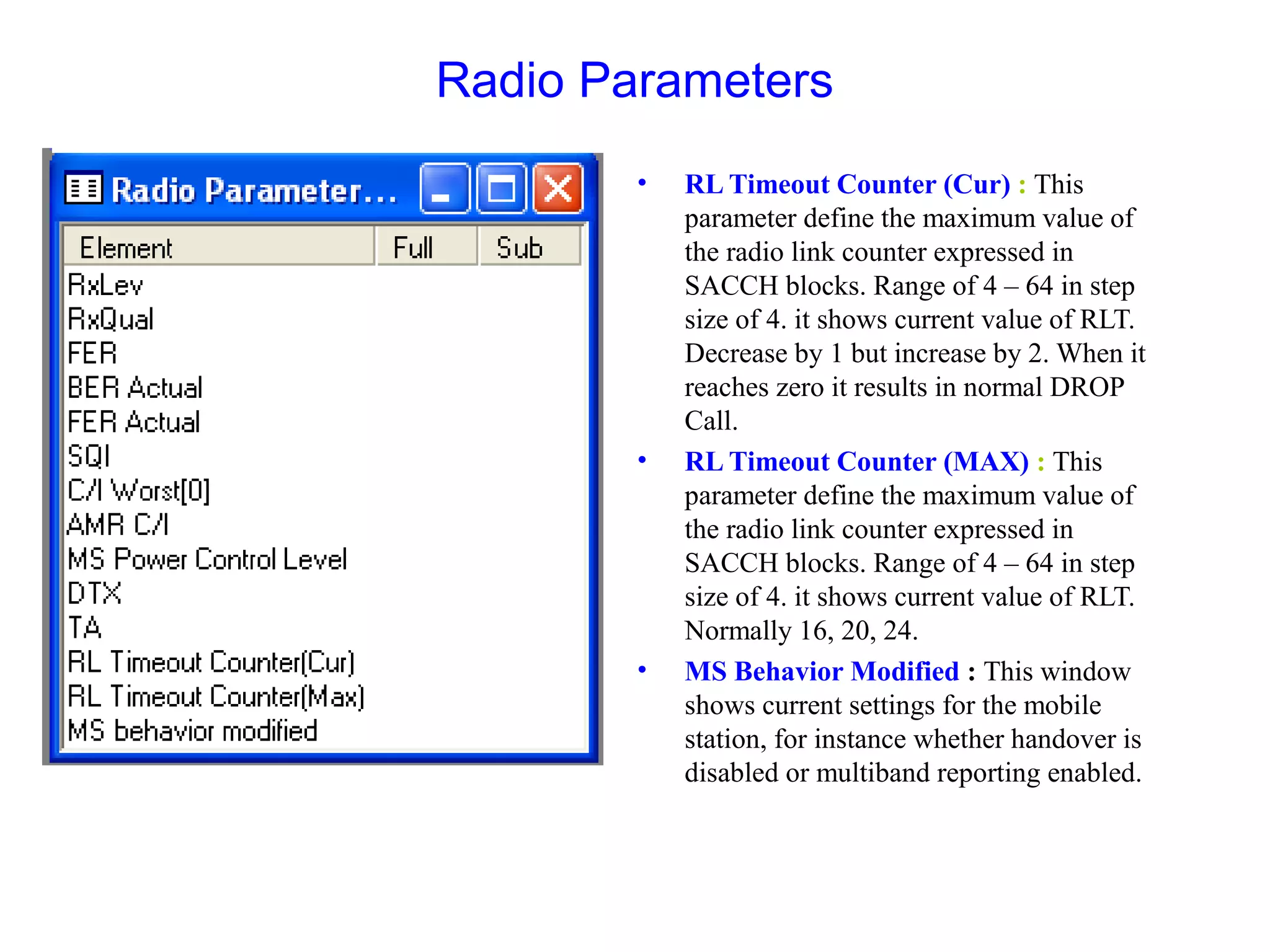 Tems parameters | PPT