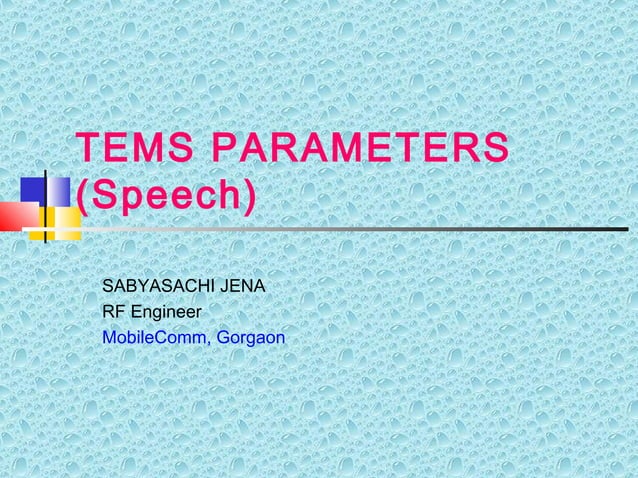 Tems parameters | PPT