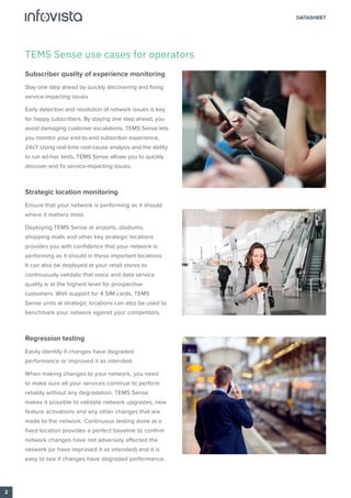 TEMS™ Sense – Remotely monitor your wireless network services end-to ...