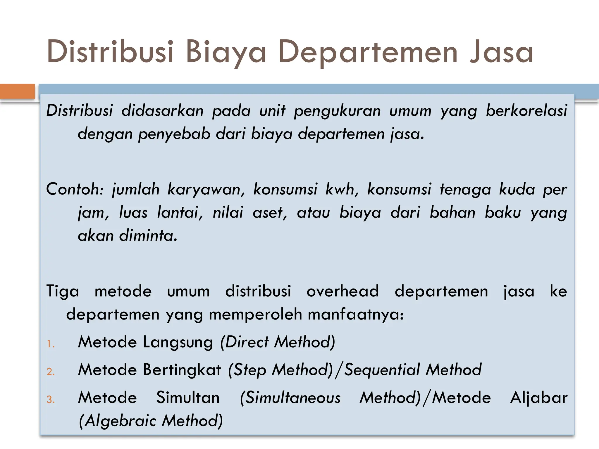 Departementalisasi BOP pada Akuntansi Biaya Untuk Pengambilan Keputusan (2) | PPTX