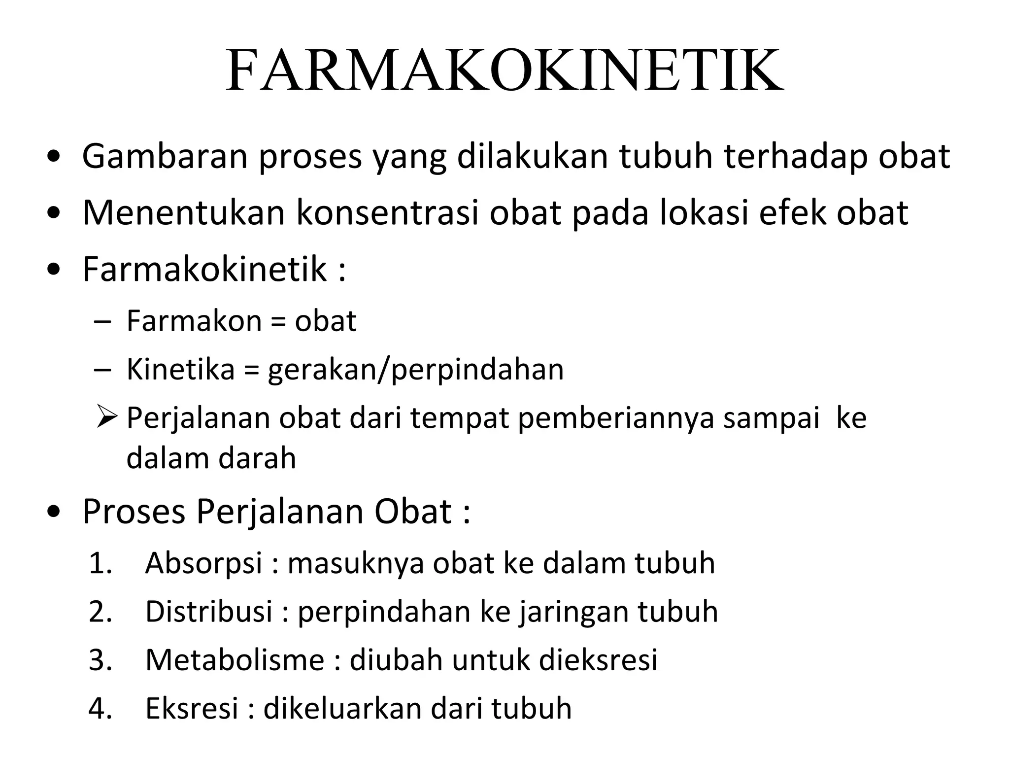 Temu 2 ; Farmakokinetika dan Farmakodinamika | PPT