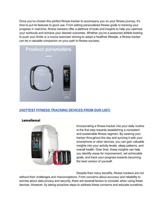 Fitness Tracker to Revolutionizing Your Workouts | PDF