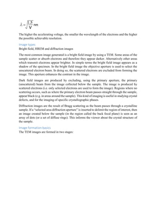 Transmission Electron Microscope (TEM) for research (Full version) | PDF